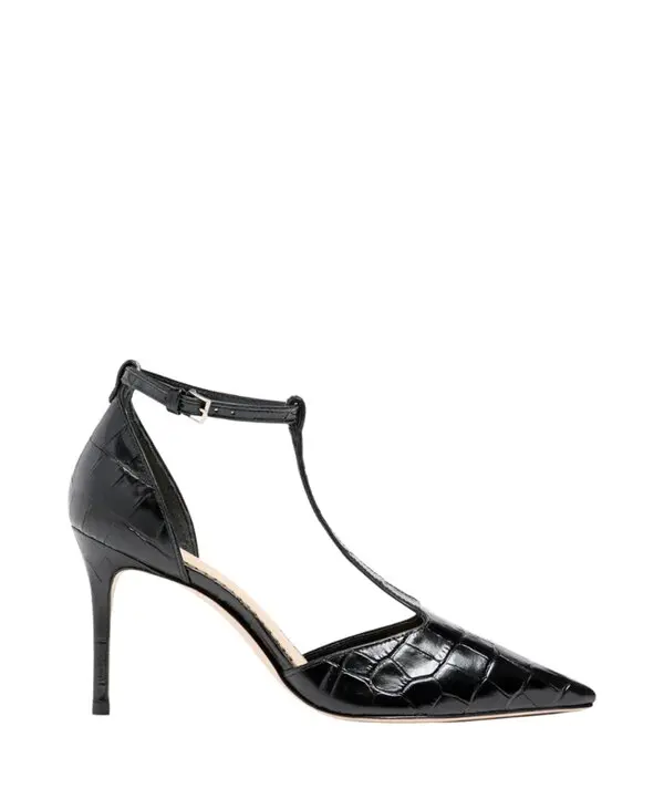 Cinq À Sept Clara Croco T-strap Pumps