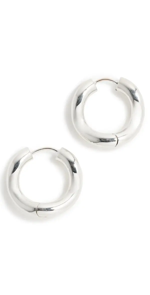 Charlotte Chesnais Wave Hoop Earrings - Argent