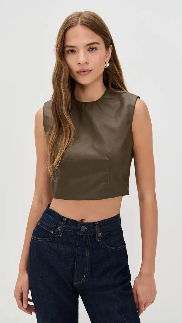 SABINA MUSAYEV Dida Top - Dark Khaki