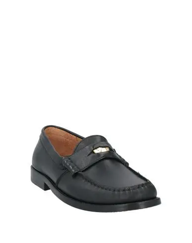 Rhude Men\'s Gathered on Slip Loafer Rhude Black Gathered Slip On Loafers | ShopSimon main image 4