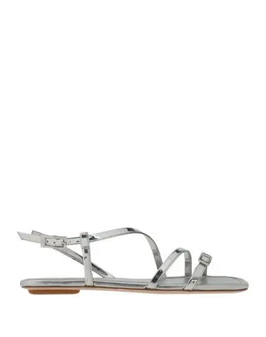 STUART WEITZMAN Ankle Strap Sandals - Silver