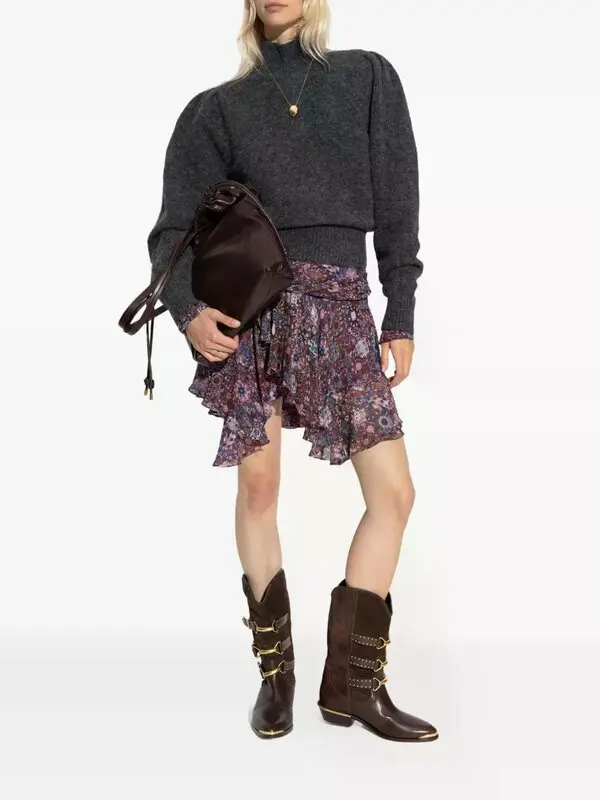 MARANT ETOILE Long-sleeve Turtleneck Sweater - Grey