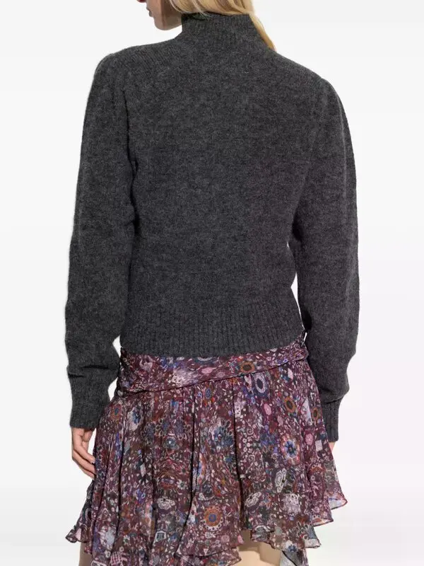 MARANT ETOILE Long-sleeve Turtleneck Sweater - Grey
