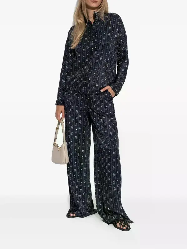 Tory Burch Paisley Print Wide-leg Trousers