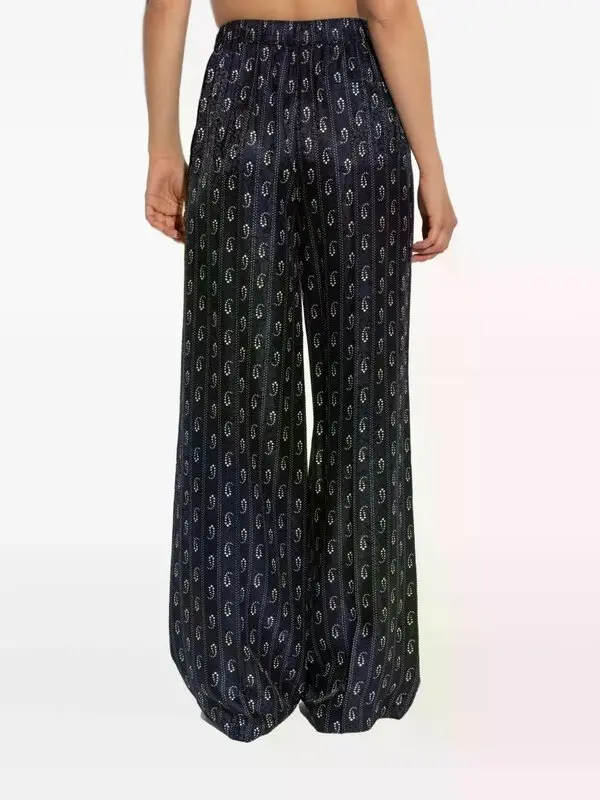 Tory Burch Paisley Print Wide-leg Trousers