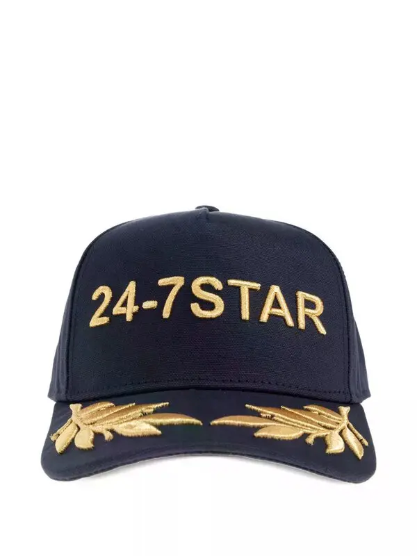 Dsquared2 24-7 Star Leaf-embellished Cap - Blue