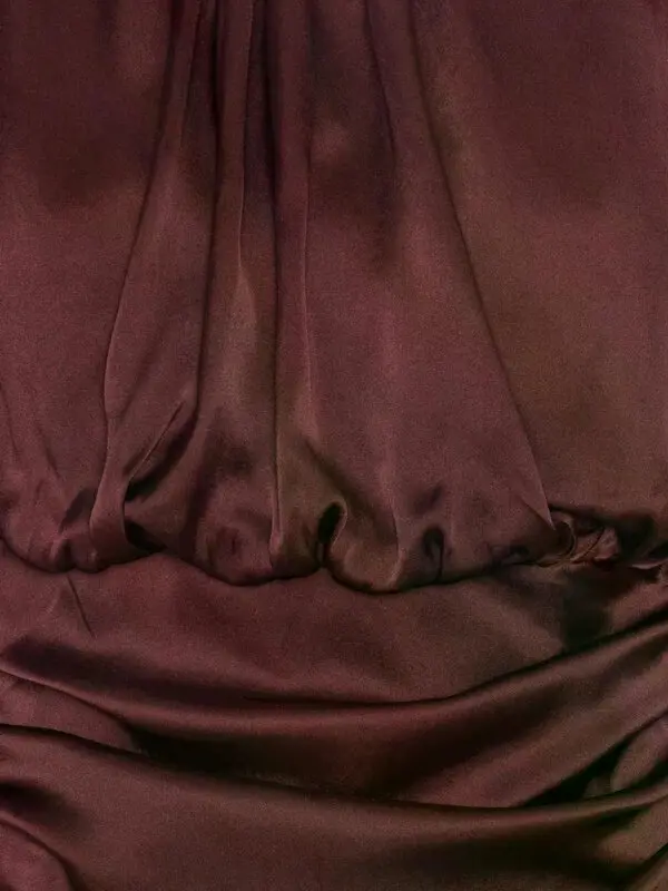 ROTATE BY BIRGER CHRISTENSEN Mock Neck Ruched Top