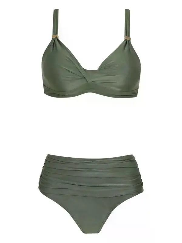 LYGIA & NANNY Marianne Twist-front Bikini - Green