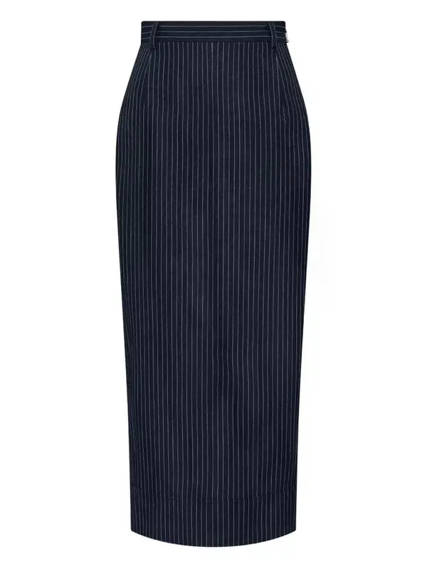 Thom Browne Pinstripe High-waist Skirt