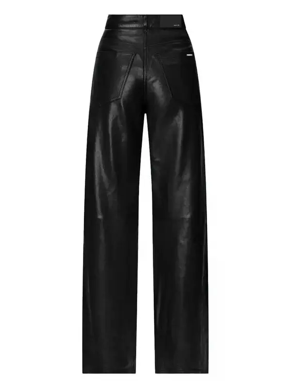 Amiri Leather Straight-leg Trousers