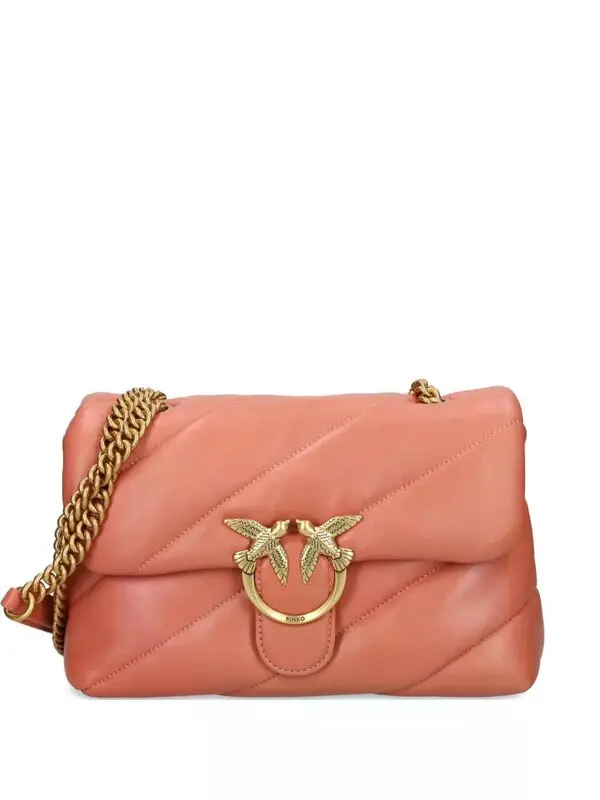 Pinko Quilted Chain-strap Flap Bag - Pink