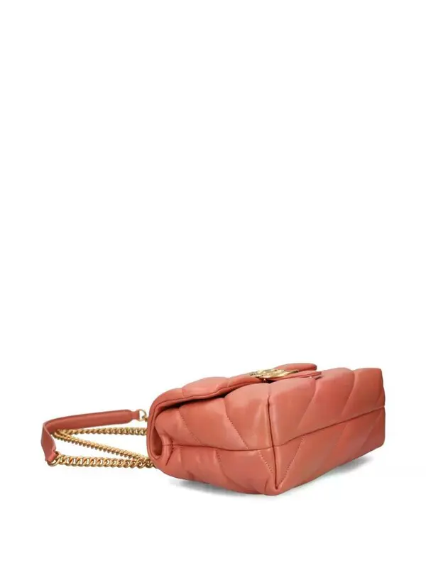Pinko Quilted Chain-strap Flap Bag - Pink