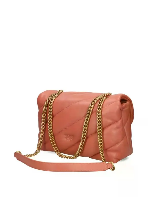 Pinko Quilted Chain-strap Flap Bag - Pink