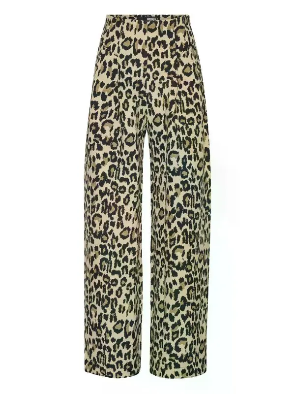 ROTATE BY BIRGER CHRISTENSEN Leopard-print Trousers