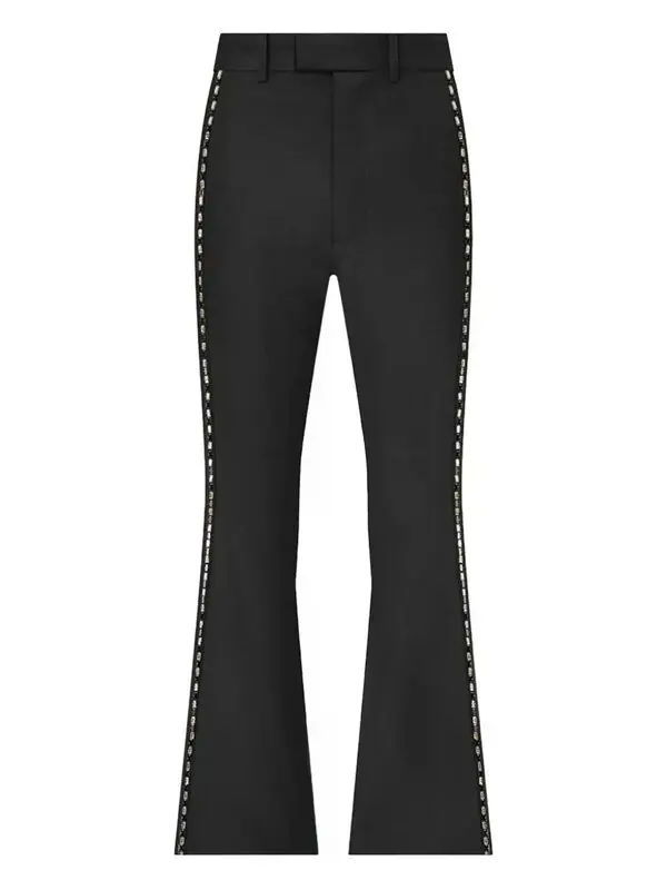 Amiri Crystal-trim Flared Trousers