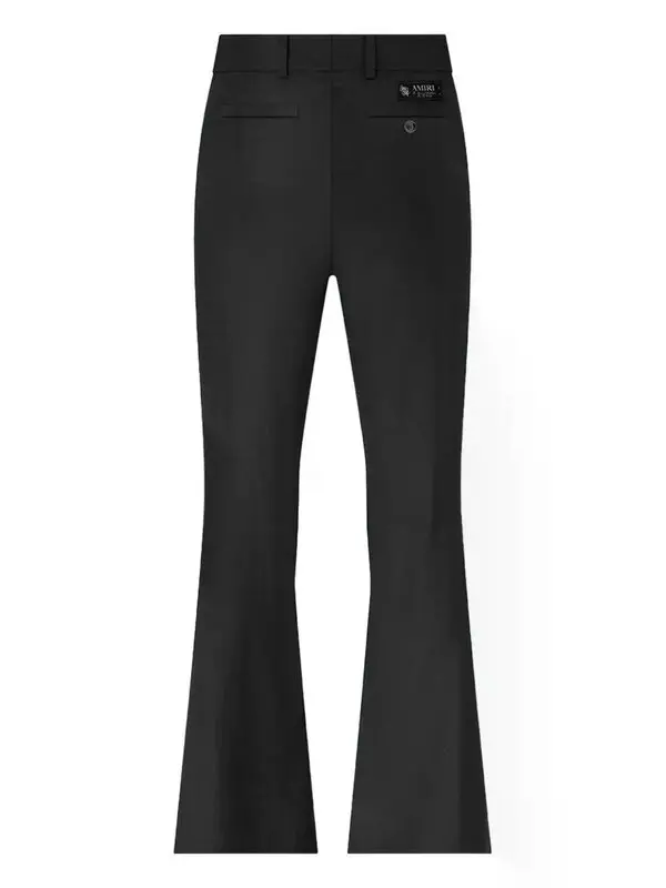 Amiri Crystal-trim Flared Trousers