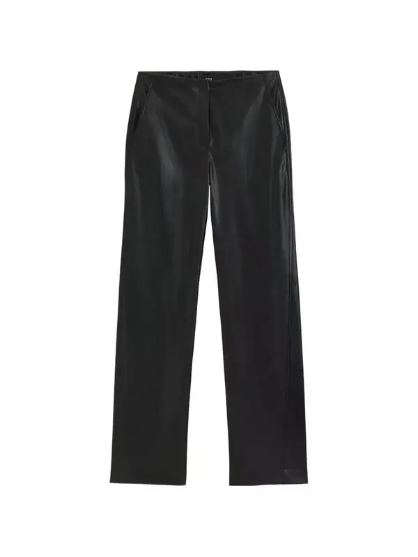 BOSS Faux-leather Trousers - Black