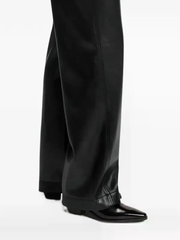 BOSS Faux-leather Trousers - Black