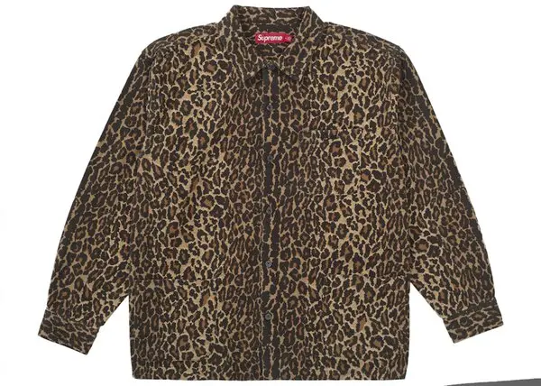 Supreme Flannel Pajama Shirt - Leopard