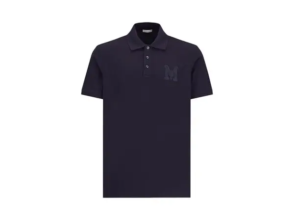 Moncler Embroidered Monogram Polo Shirt