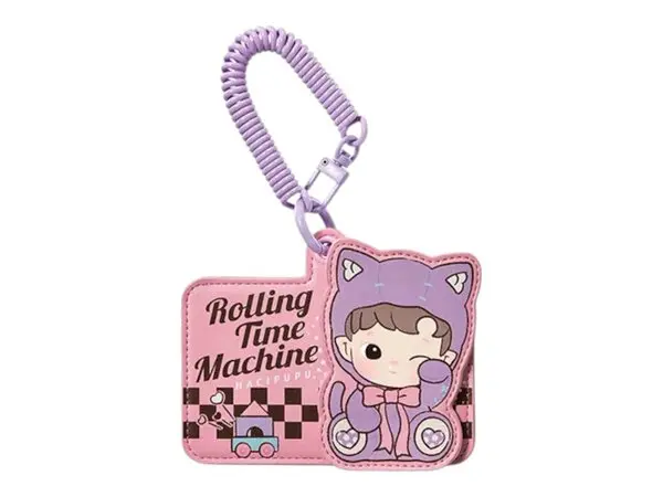 POP MART Hacipupurolling Time Machine Series Hey And See You! Card Holder - Multicolor