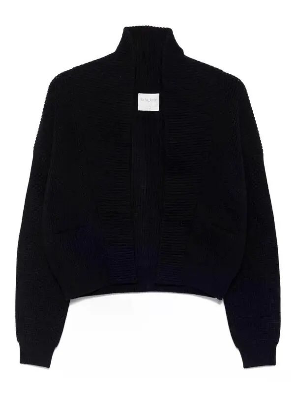 FORTE_FORTE Ribbed Open-front Cardigan