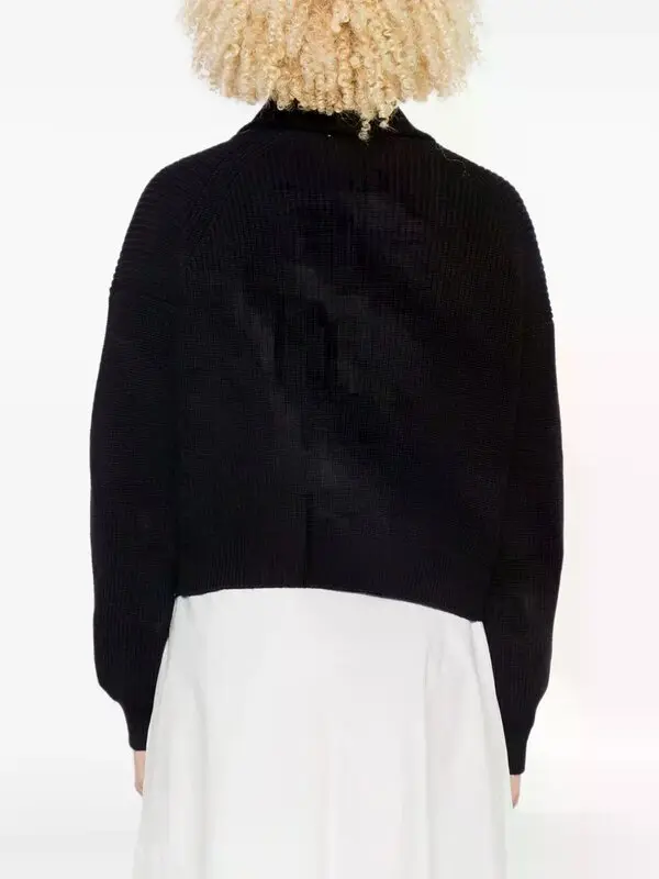 FORTE_FORTE Ribbed Open-front Cardigan