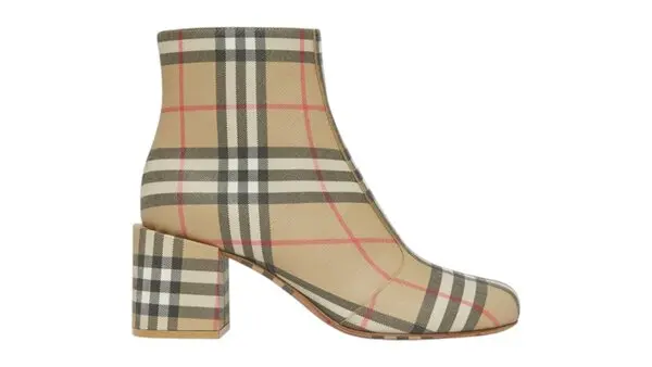 Burberry Armdale Check Ankle Boots