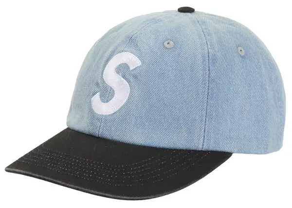 Supreme Pigment Coated 2tone S Logo 6panel Cap - Denim