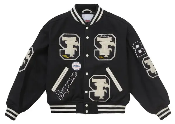 Supreme Drill Team Varsity Jacket - Black