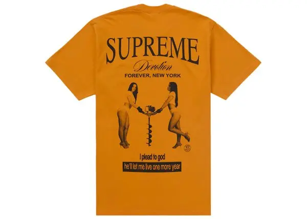 Supreme Devotion Tee Shirt - Orange