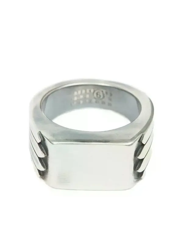 MAISON MARGIELA Logo Ring - Silver