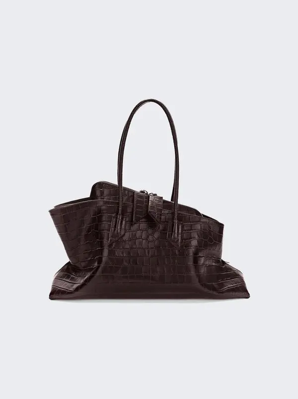 Attico La Passeggiata Medium Top Handle Bag - Brown