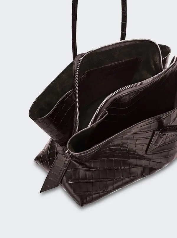 Attico La Passeggiata Medium Top Handle Bag - Brown