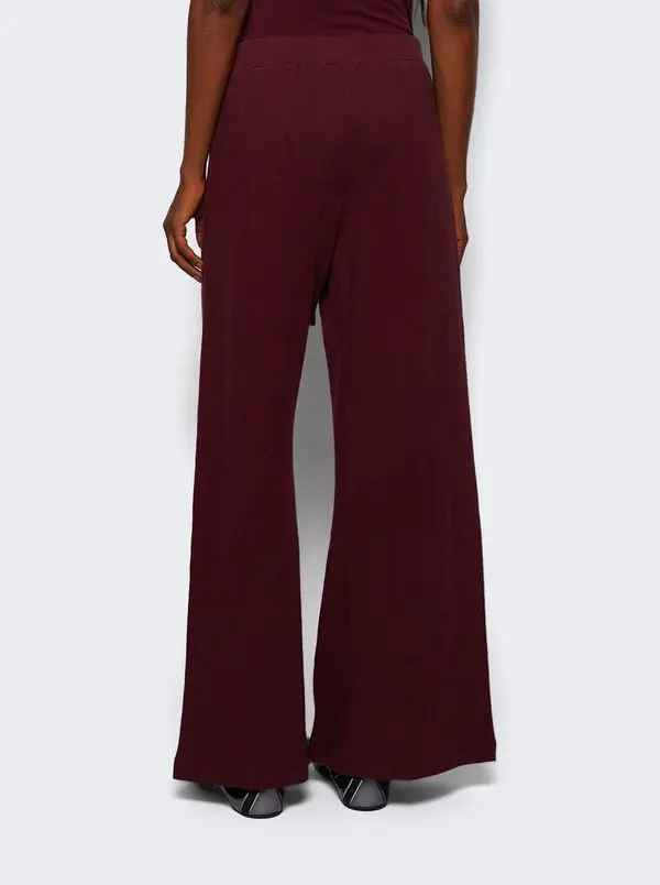 Eterne Drawstring Wide Leg Sweatpants - Red