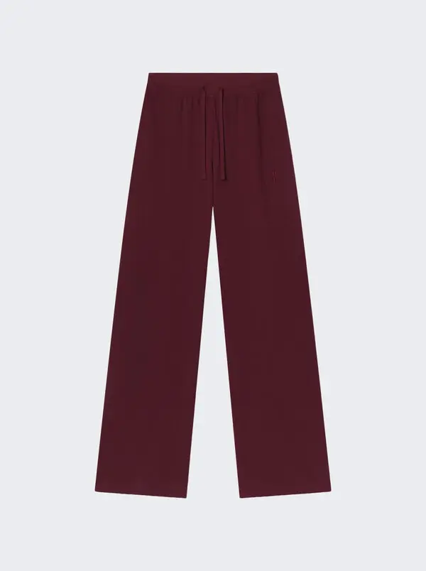 Eterne Drawstring Wide Leg Sweatpants - Red