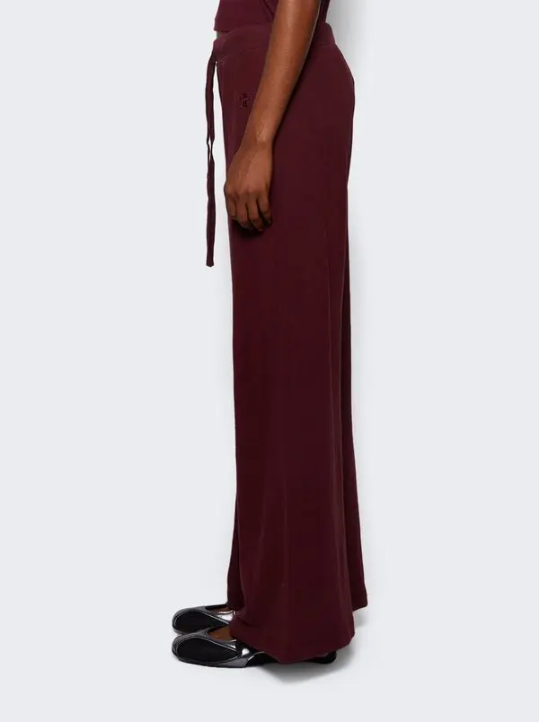 Eterne Drawstring Wide Leg Sweatpants - Red