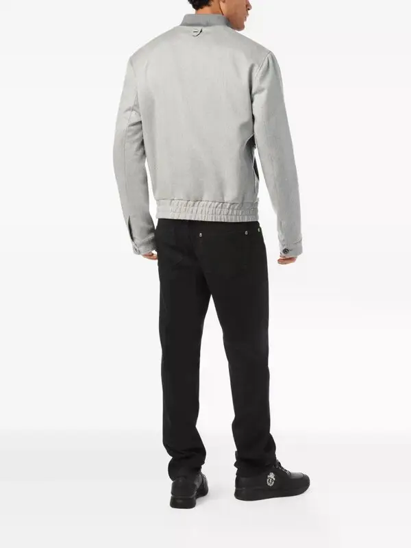 BILLIONAIRE Buttoned Bomber Jacket