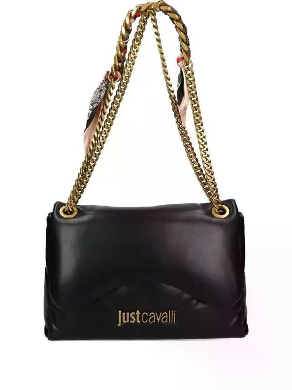 Just Cavalli Padded Shoulder Bag With Chain Strap