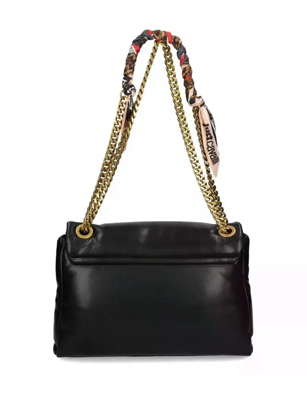 Just Cavalli Padded Shoulder Bag With Chain Strap