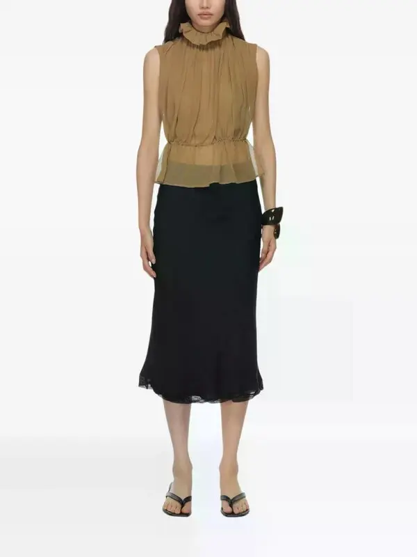 TOTEME Satin Midi Slip Skirt