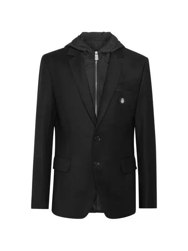 BILLIONAIRE Hooded Button-fastening Blazer