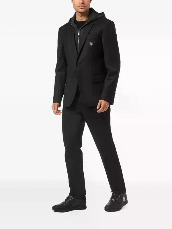 BILLIONAIRE Hooded Button-fastening Blazer