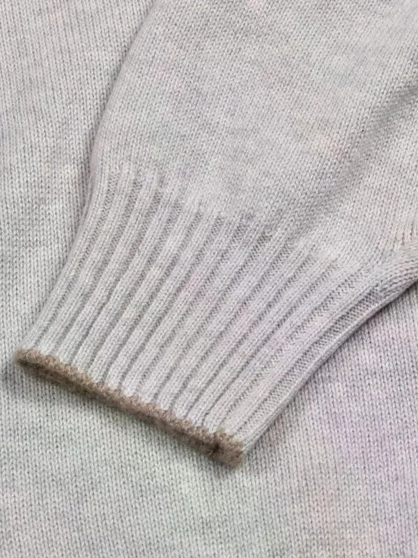 Brunello Cucinelli Suede-elbow-patch Wool Sweater