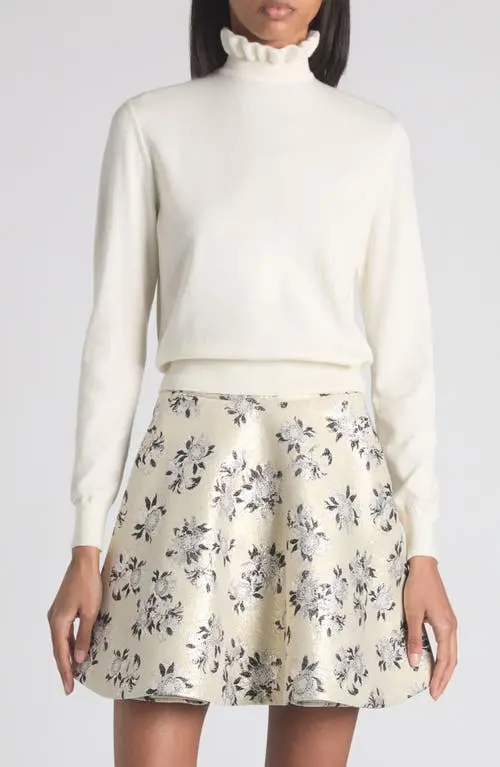 Alexander McQueen Ruffle Collar Wool-blend Sweater