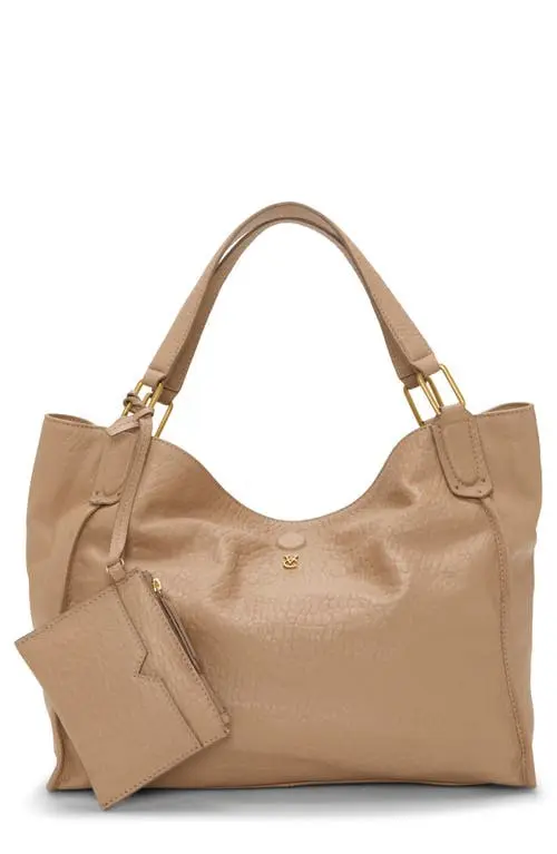 Vince Camuto Embossed Leather Tote - Brown