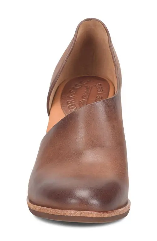KORK-EASE® Hartwick Half D'orsay Pump - Tan Leather