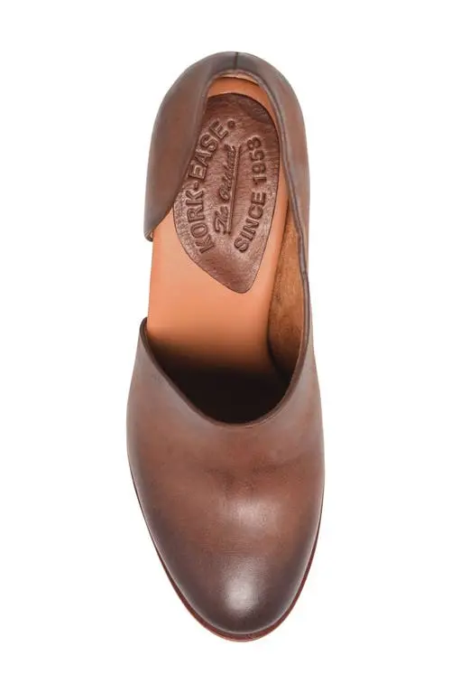 KORK-EASE® Hartwick Half D'orsay Pump - Tan Leather