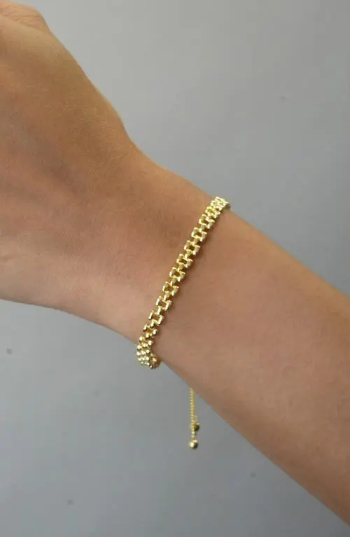 Argento Vivo Dainty Panthera Slider Bracelet