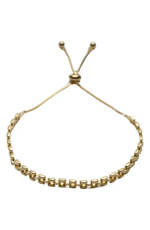 Argento Vivo Dainty Panthera Slider Bracelet - Gold